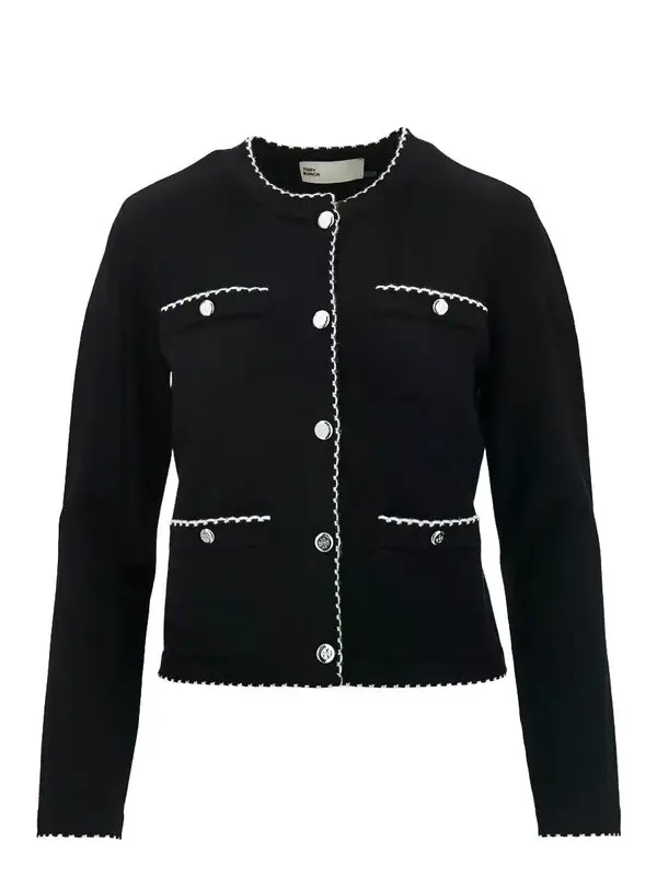 Tory Burch Kendra Button-up Cardigan - Black