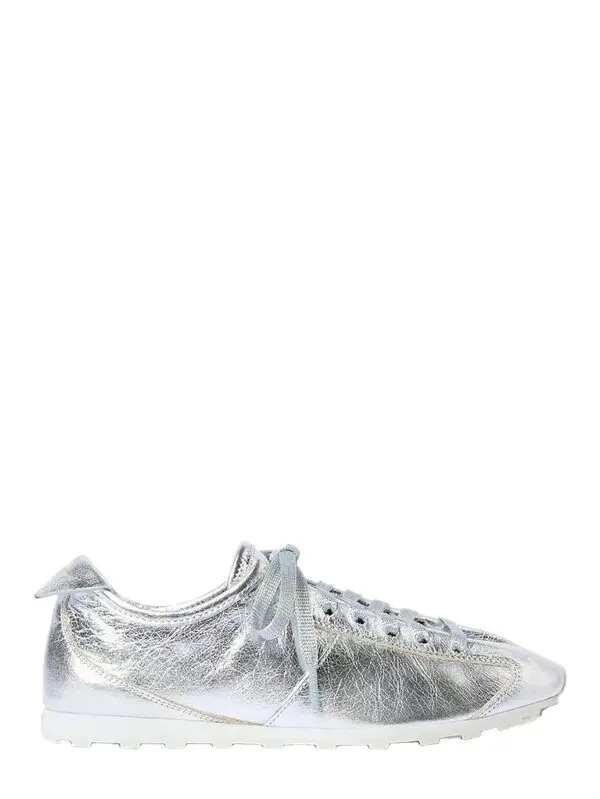 Jacquemus The Tennis Metallic Sneakers - Silver