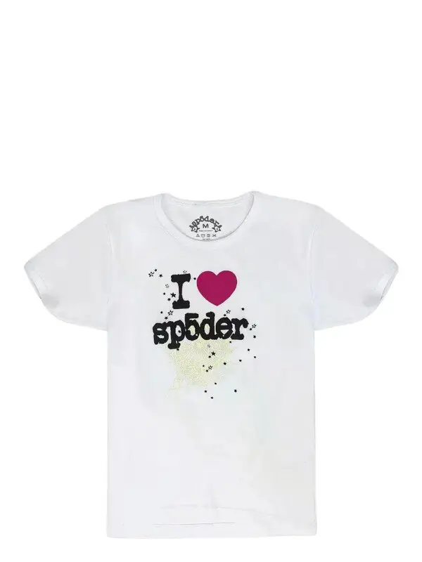 SP5DER Graphic Print T-shirt - White