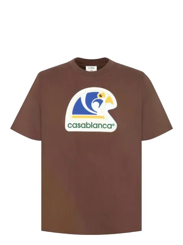 Casablanca Appliqué T-shirt - Brown