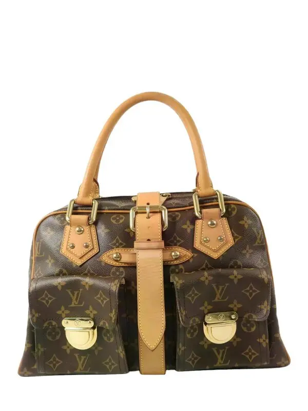 LOUIS VUITTON Manhattan Monogram Canvas Tote Bag - Brown