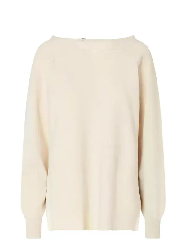 Liu Jo Knit Sweatshirt With Cut-out Detail - Neutrals