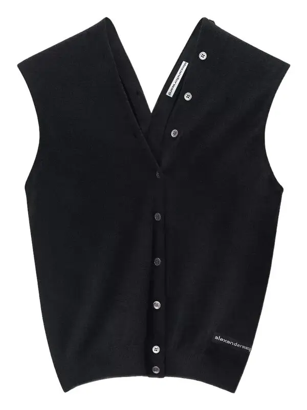 Alexander Wang Sleeveless Knitted Top - Black