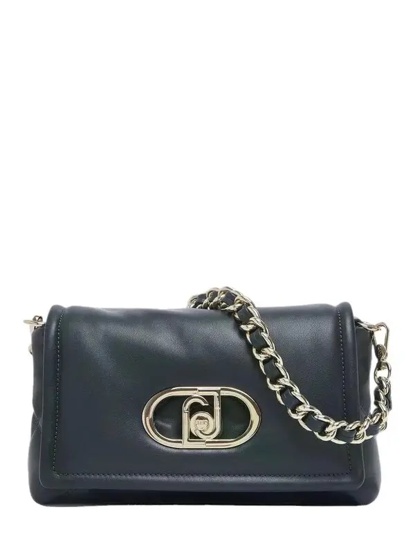 Liu Jo Medium Lapuffy Bag With Quilted Design And Chain Strap - Green