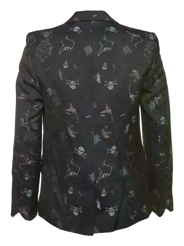 Zadig&Voltaire Victor Jac Tattoo Jacquard Blazer - Blue