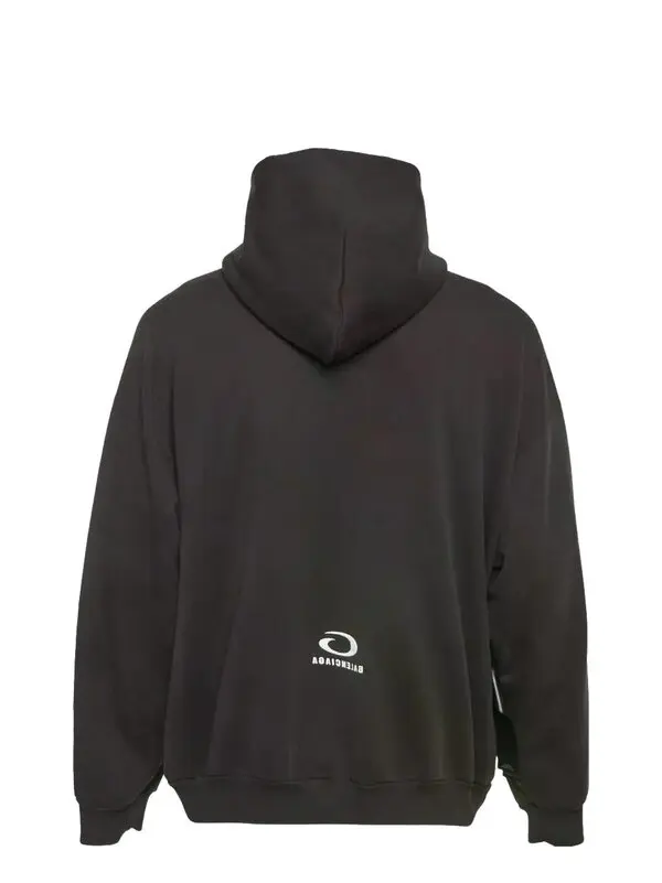 Balenciaga Inside Out Zip-up Hoodie - Black