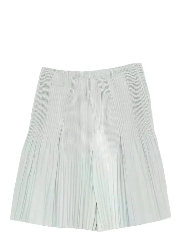 Issey Miyake Pleated Knee-length Shorts - Grey