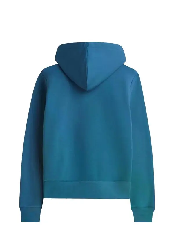 Tommy Hilfiger Logo Print Hoodie - Blue