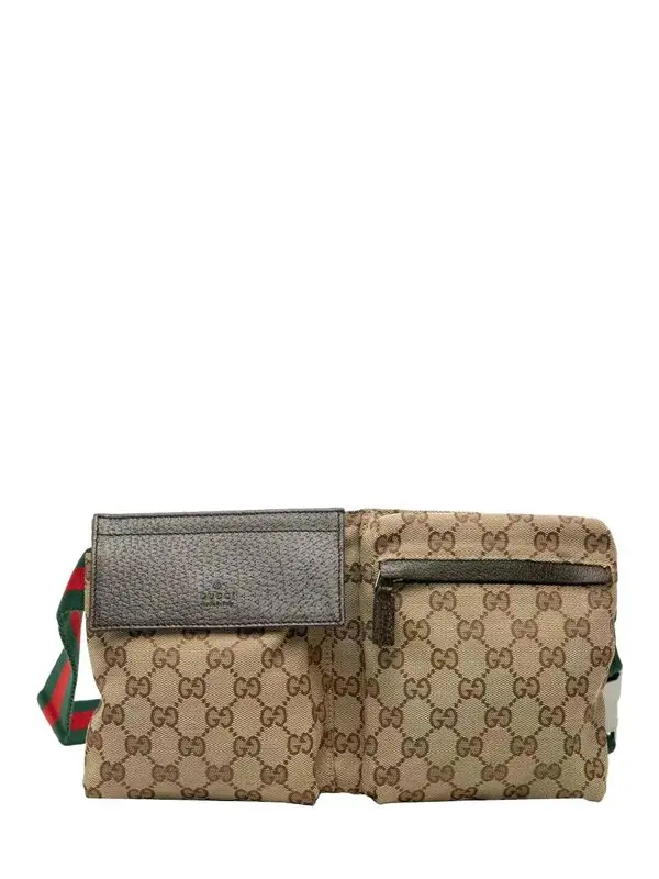 Gucci Gg Canvas Web Belt Bag - Neutrals