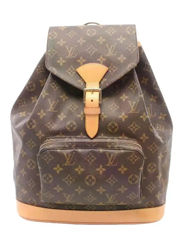 LOUIS VUITTON Monogram Montsouris Gm Backpack - Brown