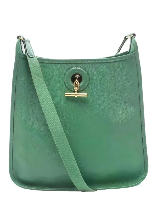 Hermès 1997 Courchevel Vespa Pm Crossbody Bag - Green