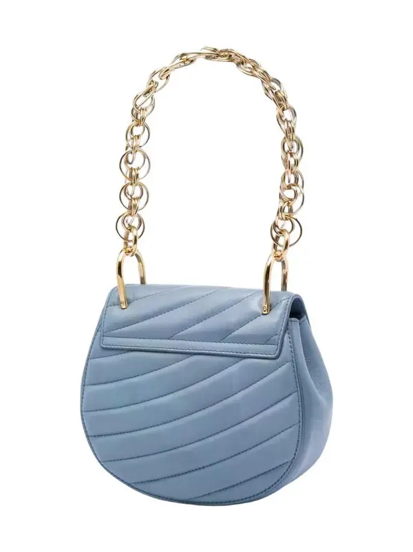 Chloé Mini Quilted Leather Drew Bijou Satchel - Blue