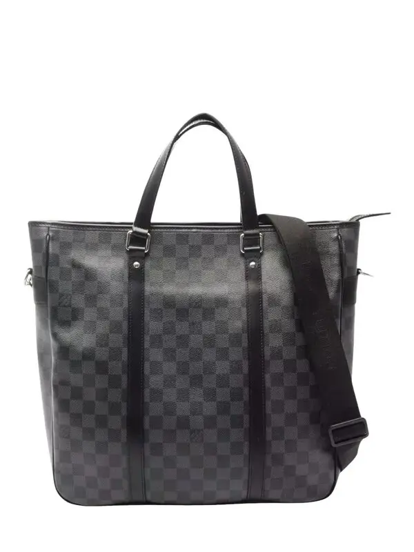 LOUIS VUITTON Damier Graphite Tadao Satchel - Black