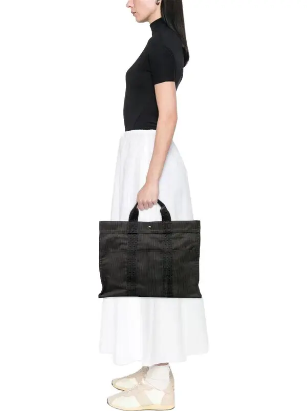 Hermès Canvas Herline Mm Tote Bag - Grey