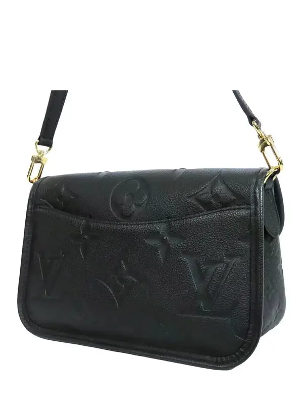 LOUIS VUITTON Monogram Empreinte Diane Satchel - Black