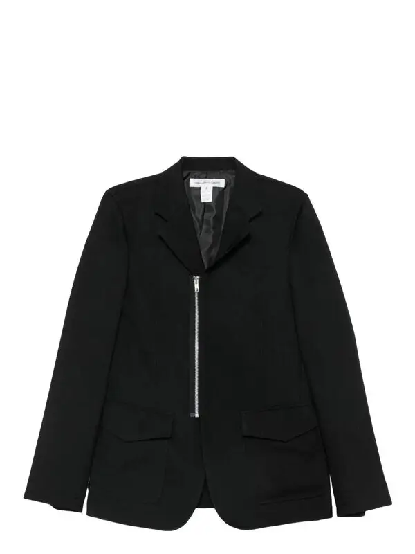 Comme Des Garçons Zip-fastening Blazer - Black