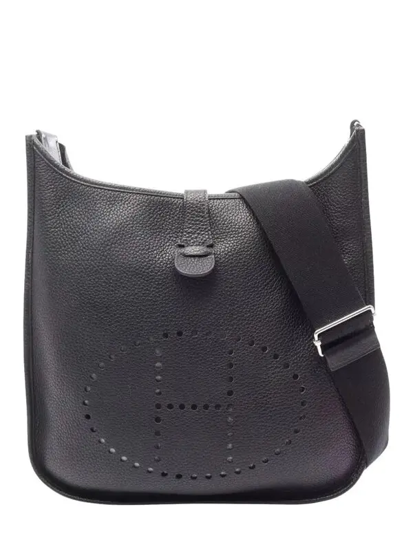 Hermès Clemence Evelyne Iii Gm Crossbody Bag - Black