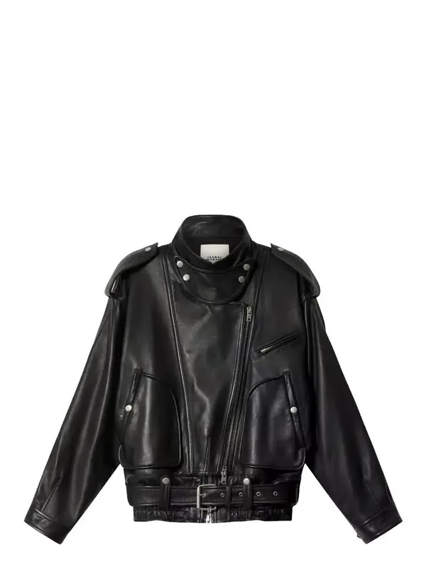 Isabel Marant Étoile Farza Leather Jacket - Black