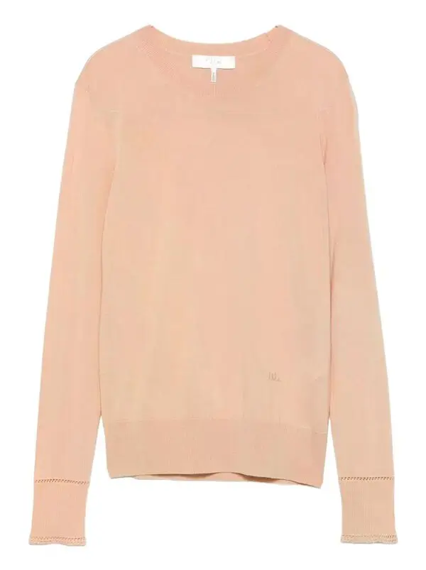 Chloé Fine-knit Crew-neck Sweater - Orange