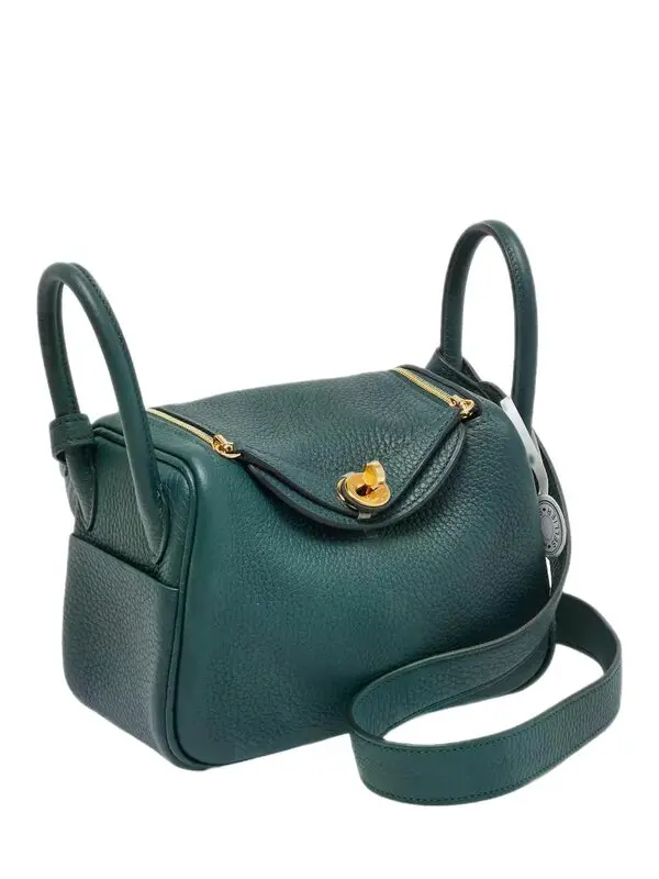 Hermès Mini Lindy Shoulder Bag - Green