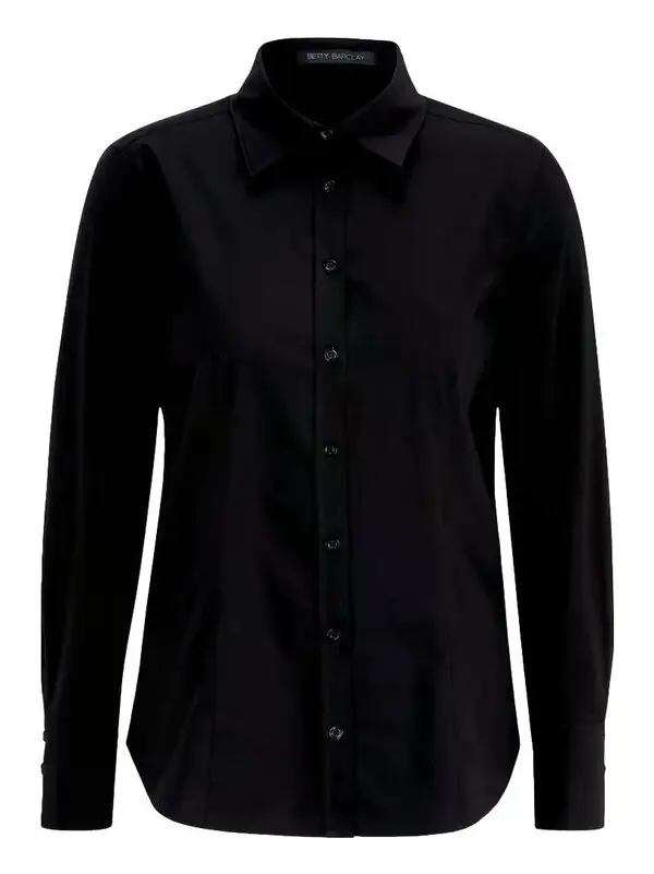BETTY BARCLAY Button-down Long-sleeve Shirt - Black