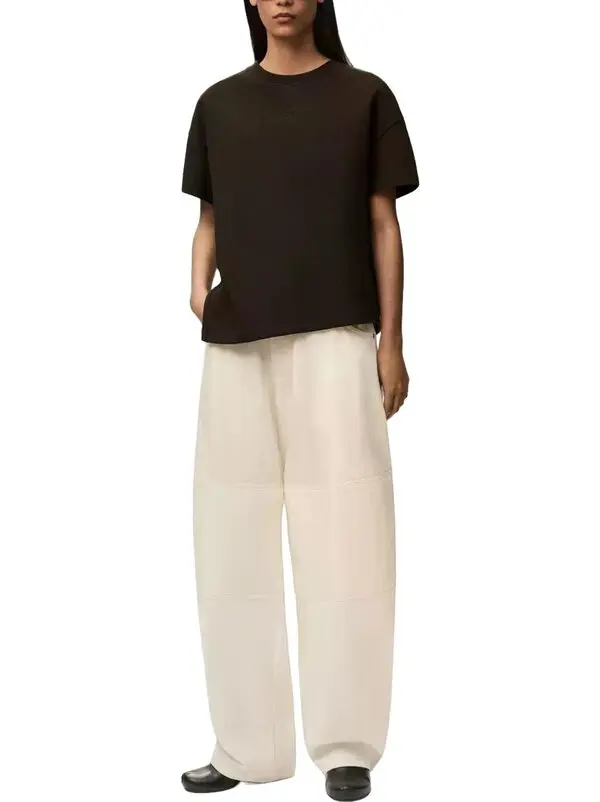 Loewe Asymmetric T-shirt With Anagram Embroidery - Brown
