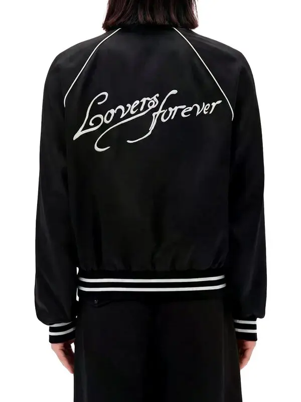 ANN DEMEULEMEESTER Lovers Forever" Bomber Jacket - Black