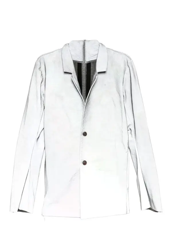 ISAAC SELLAM EXPERIENCE Talmud Leather Jacket - Grey