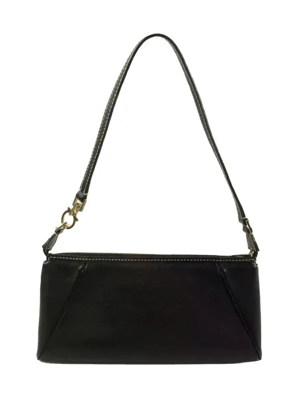 FERRAGAMO Gancini Shoulder Bag - Black
