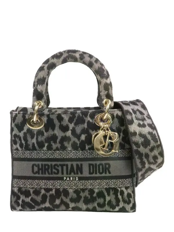 Dior Lady D-lite Tote Bag - Grey
