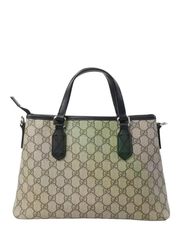 Gucci Gg Supreme Two-way Tote Bag - Neutrals