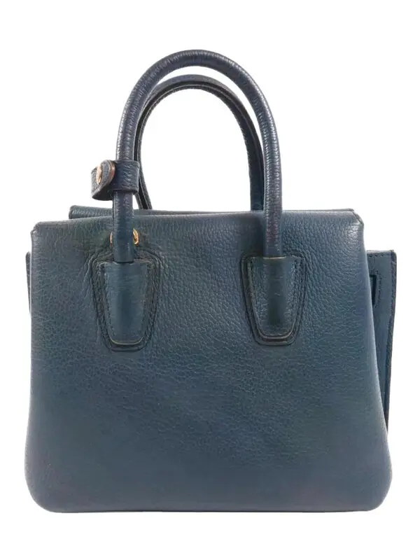 Mcm Leather Shoulder Bag - Blue