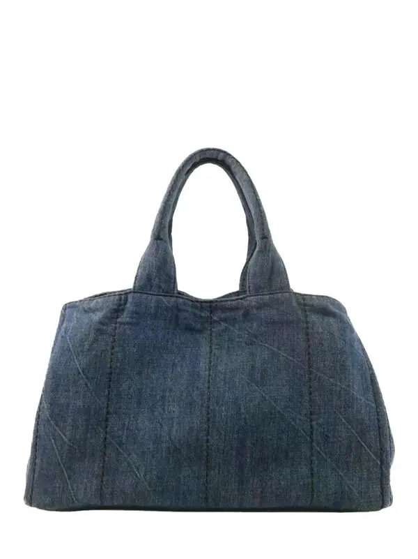 Prada Canapa Tote Bag - Blue
