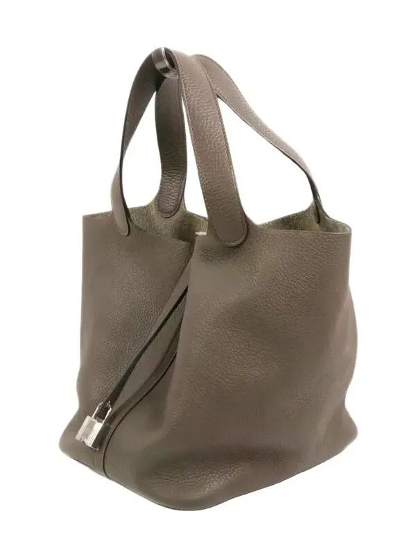 Hermès Mm Picotin Tote Bag - Grey