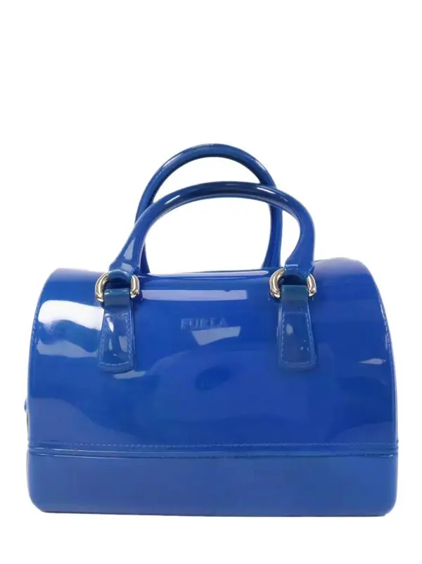 Furla Candy Logo-patch Tote Bag - Blue