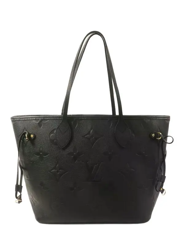 LOUIS VUITTON Monogram Empreinte Neverfull Tote Bag - Black