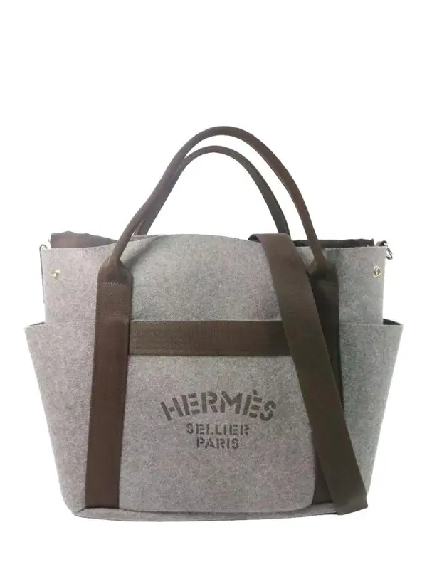 Hermès Sellier Grooming Tote Bag - Grey