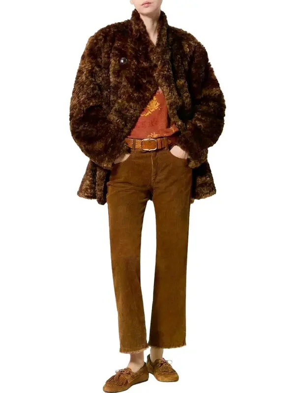 MARANT ETOILE Ruthie Corduroy Trousers - Brown