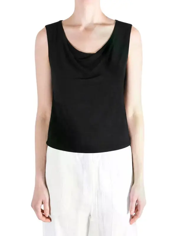 Alexander Wang Sleeveless Cowl Neck Top - Black