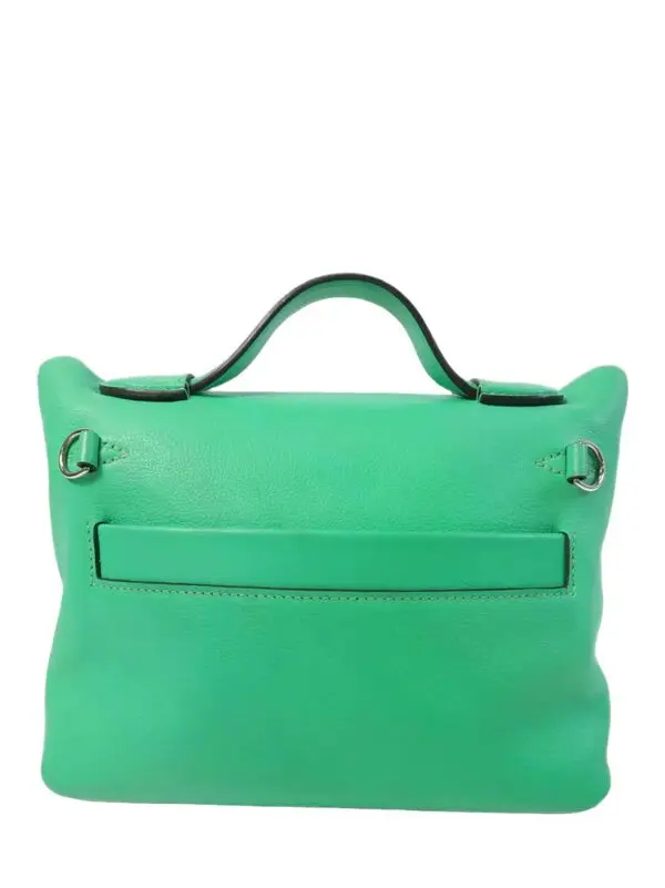 Hermès Mini 24/24 Leather Tote Bag - Green