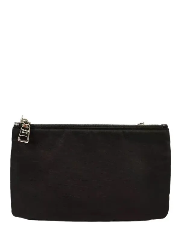 Prada Tessuto Pocket Shoulder Bag - Black