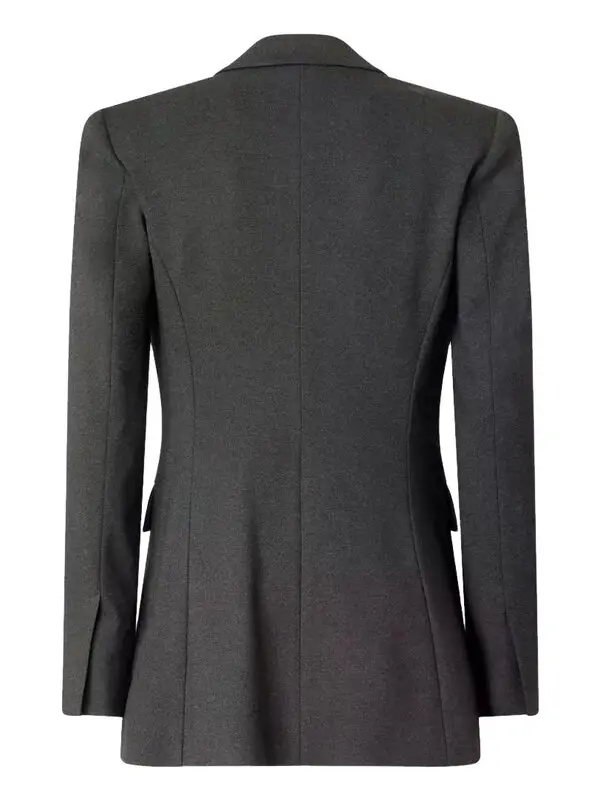 Pinko Double-breasted Peak Lapel Blazer - Grey