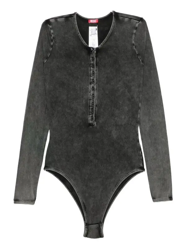 DIESEL® Fresya Acid-wash Bodysuit - Black