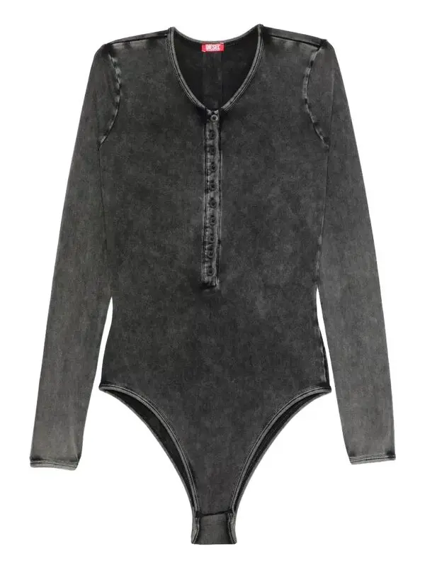 DIESEL® Fresya Acid-wash Bodysuit - Black