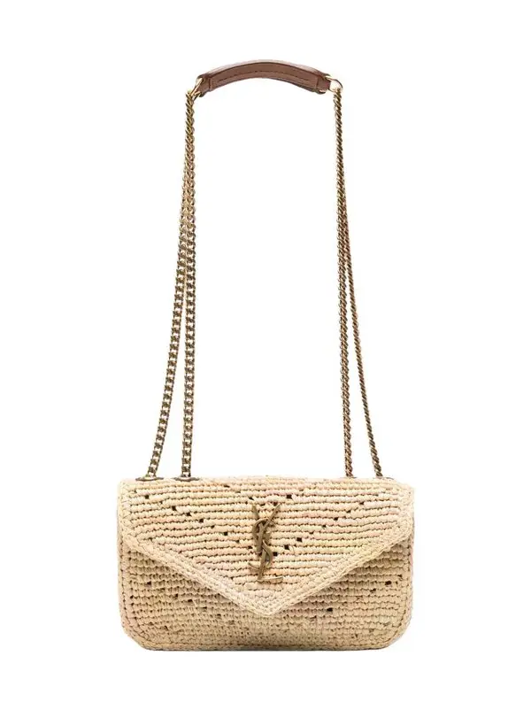 Saint Laurent Mini Lou Lou Shoulder Bag - Neutrals