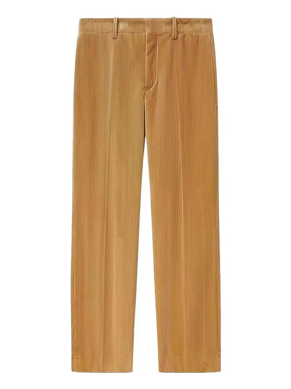 Isabel Marant Étoile Roaya Velvet Pinstripe Trousers - Neutrals