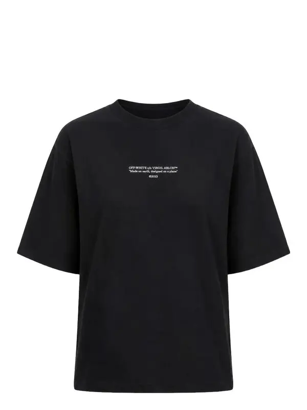 Off-White Logo-print Boxy T-shirt - Black