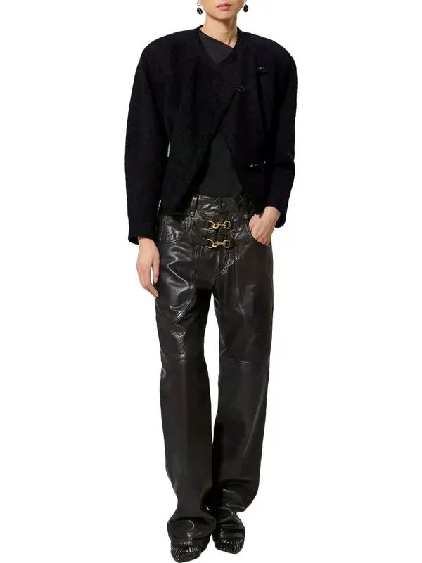 Isabel Marant Étoile Bouclé Asymmetrical Jacket - Black