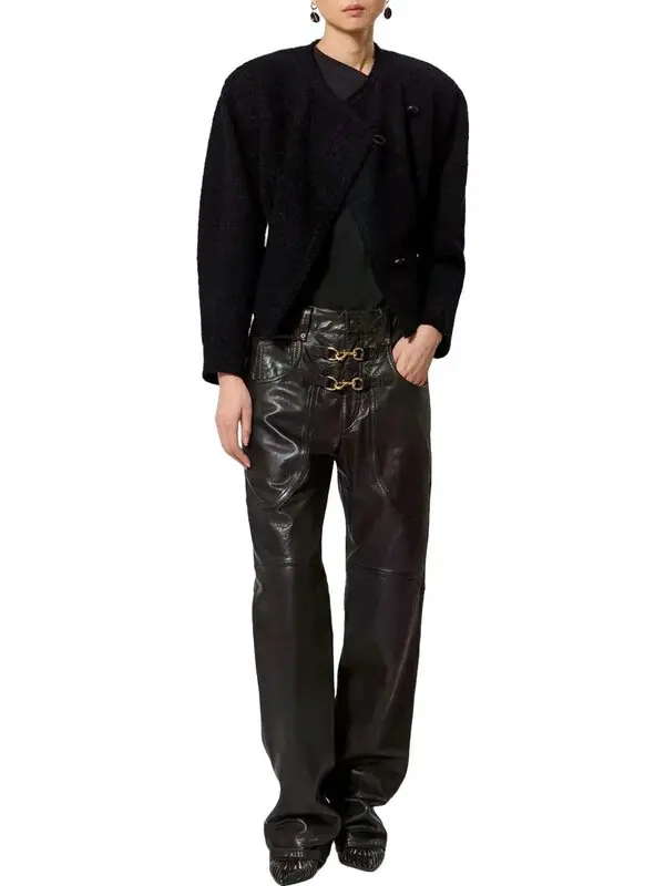 Isabel Marant Étoile Bouclé Asymmetrical Jacket - Black
