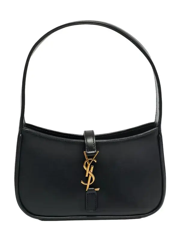 Saint Laurent Mini Le 5 À 7 Leather Shoulder Bag - Black